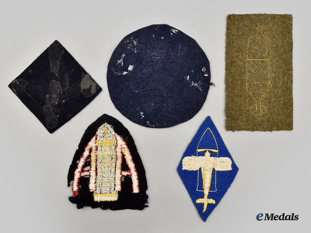 United States. Five First War Aef Army Anti Aircraft And Trench Mortar ...