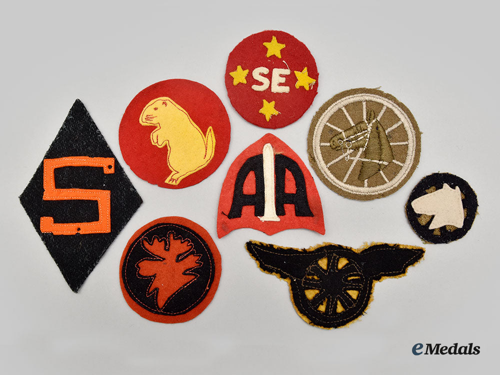 United States. Eight First War Aef Army Unit Patches – eMedals