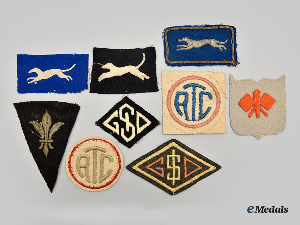 United States. Nine First War Aef Patches – eMedals