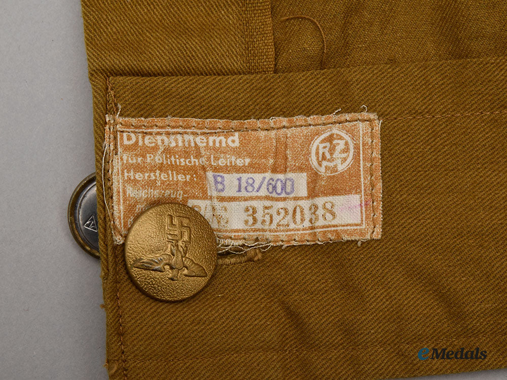 Germany, Nsdap. An Orts-Level Blockleiter’s Brownshirt – eMedals