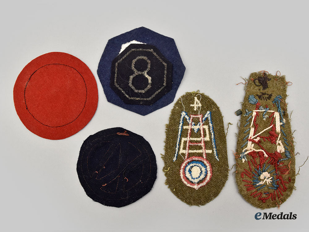 United States. Six First War Aef Corps Patches – eMedals