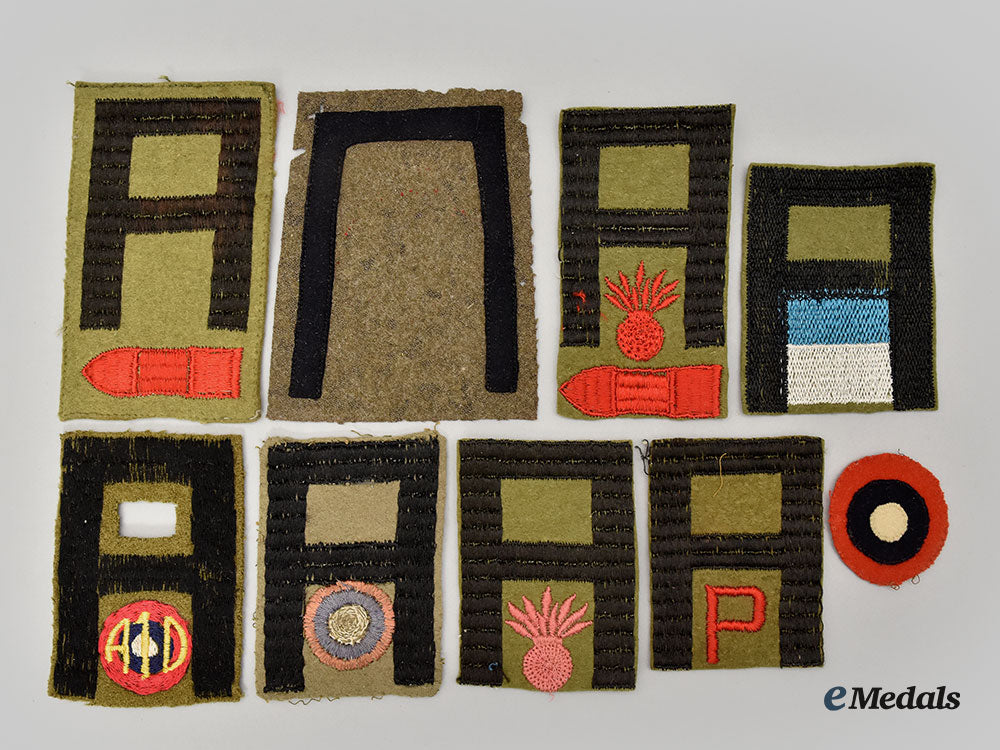 United States. Nine First War Aef 1St Army Patches – eMedals