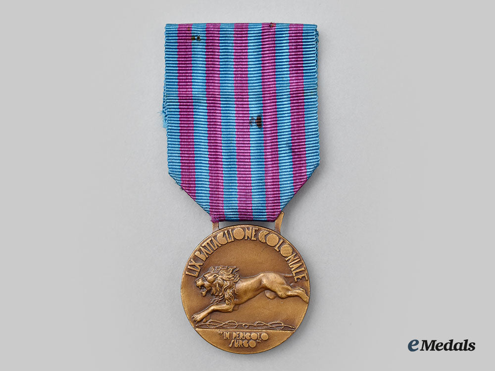 Italy, Kingdom. A 59Th Colonial Battalion Ethiopian Campaign Medal 193 ...
