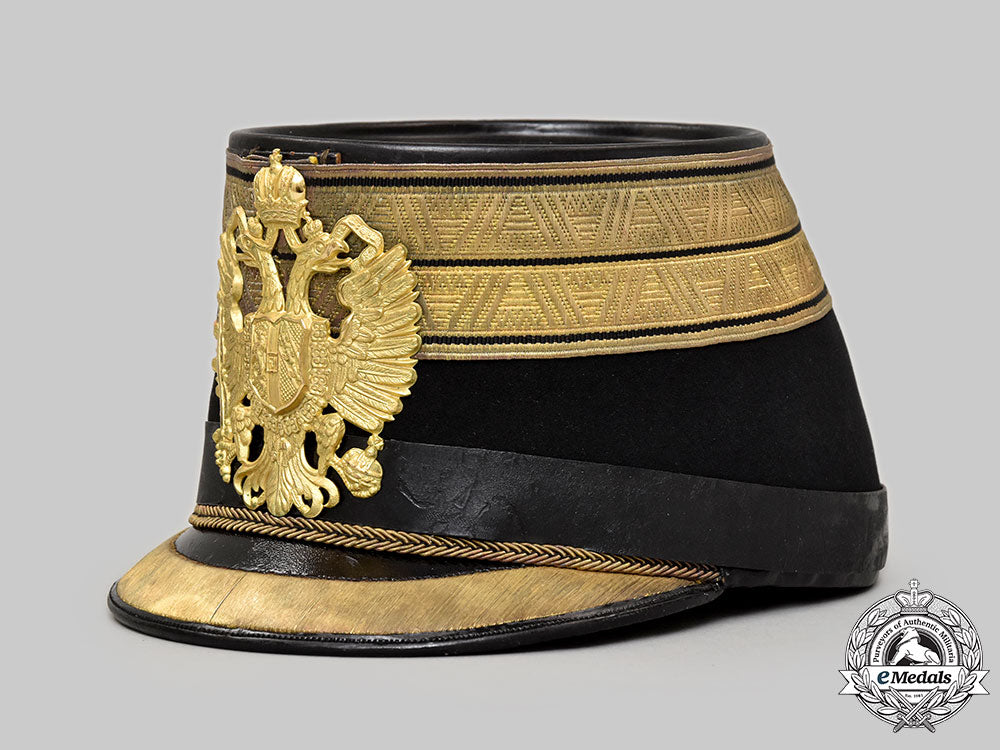 Austria-Hungary, Empire. An Infantry Officer’s Shako, With Storage Cas ...
