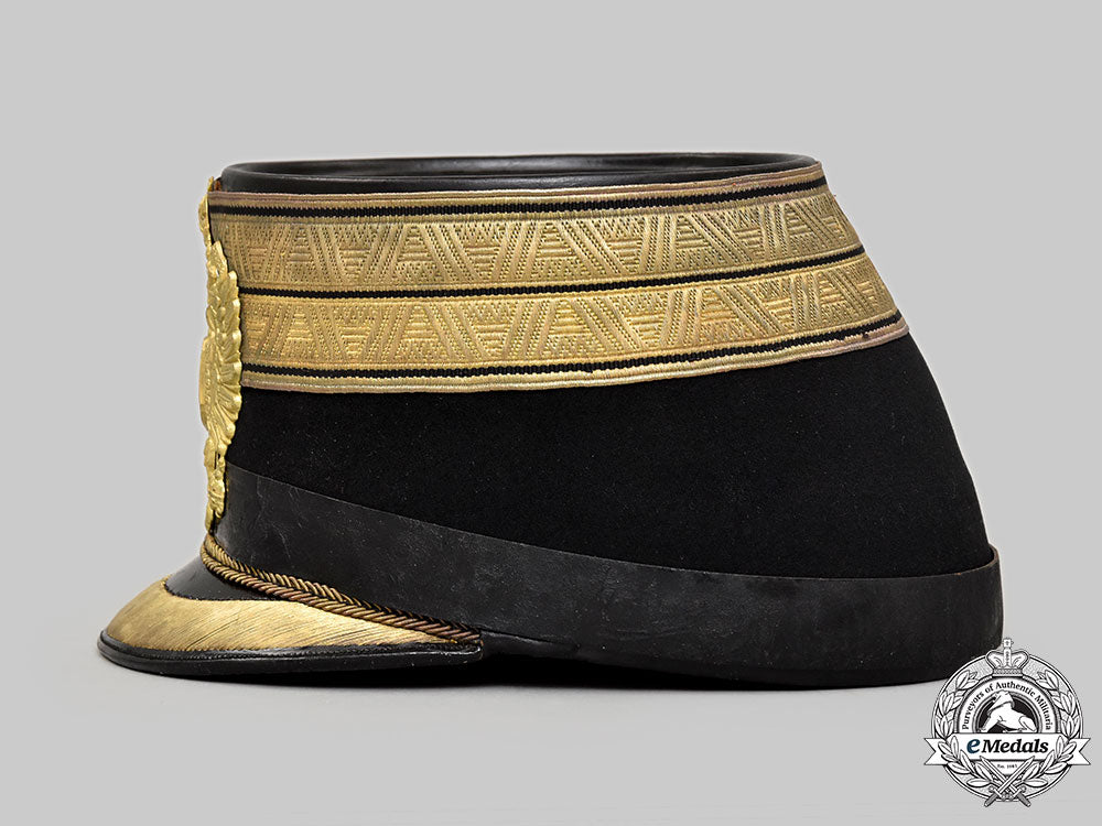 Austria-Hungary, Empire. An Infantry Officer’s Shako, With Storage Cas ...