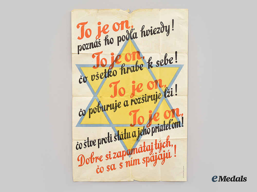 Slovakia, First Republic. A Rare Slovak People’s Party Propaganda Post ...