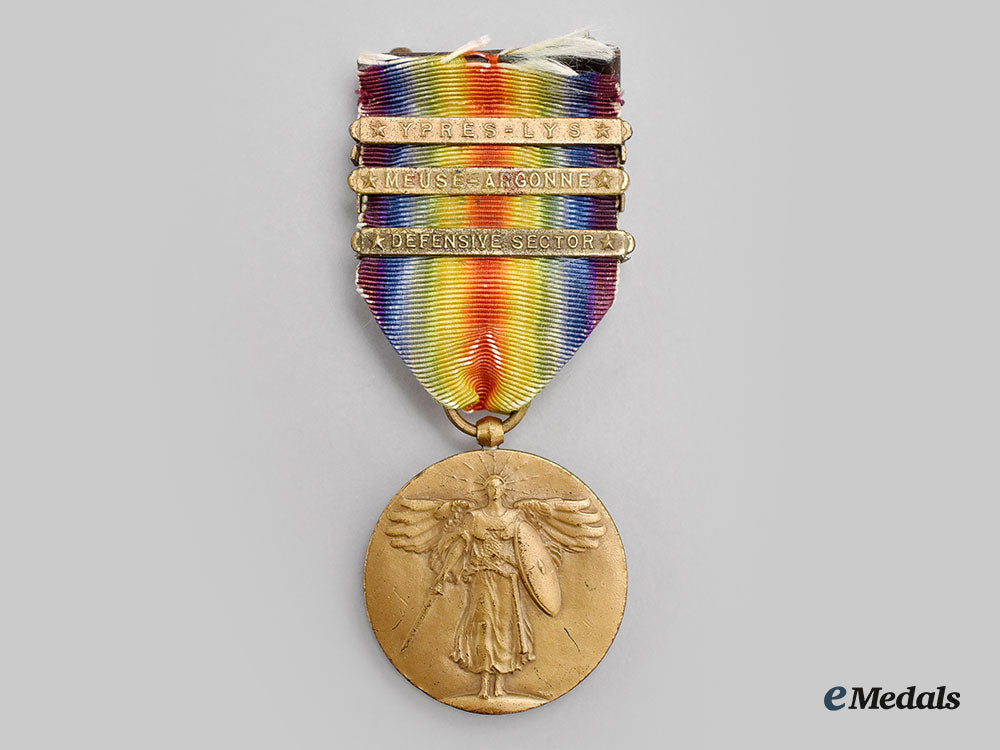 United States. A World War I Victory Medal, 3 Clasps – eMedals