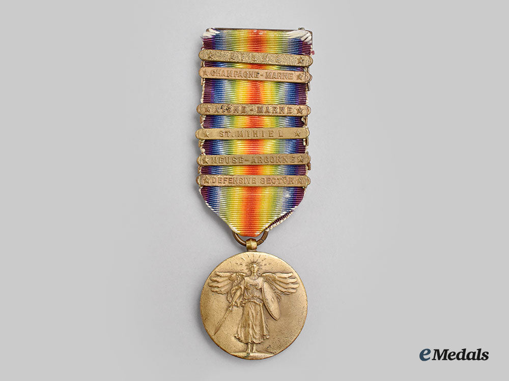 United States. World War I Victory Medal, 6 Clasps – eMedals