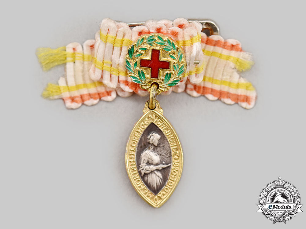 International. A Florence Nightingale Medal, Miniature, By Huguenin ...