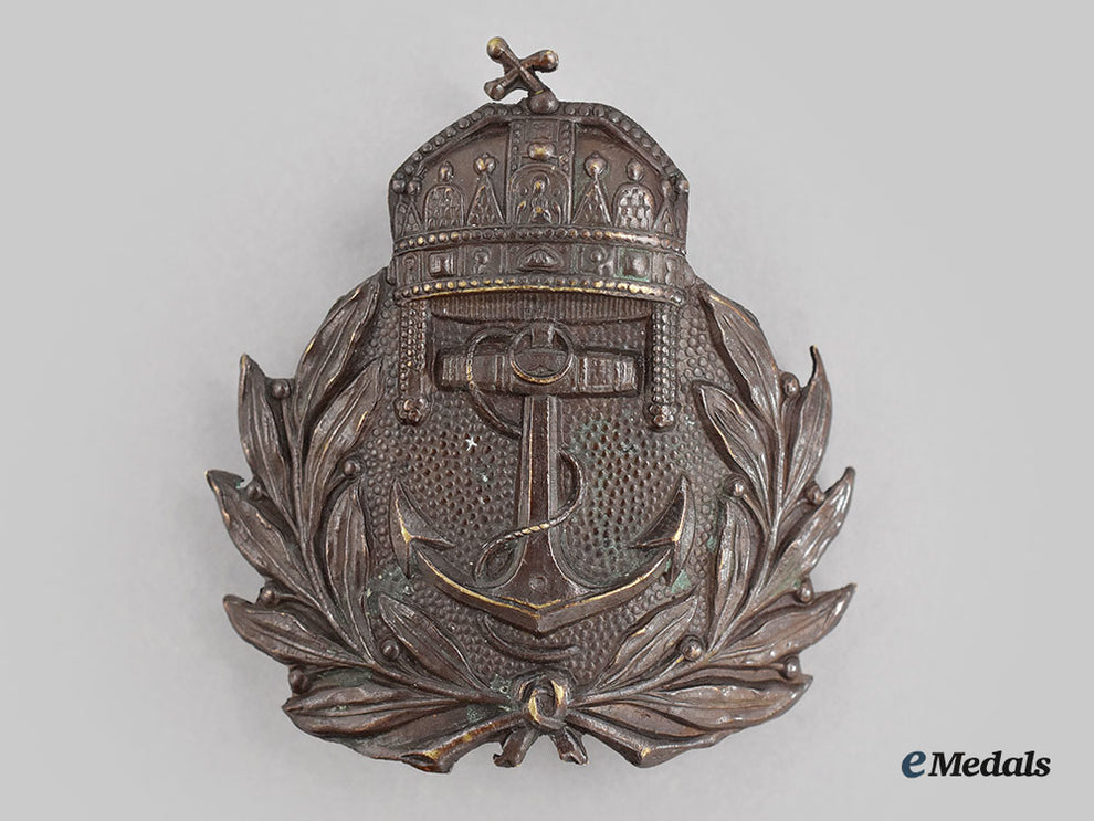 Hungary, Regency. A Royal Navy Cap Badge, Scarce – eMedals