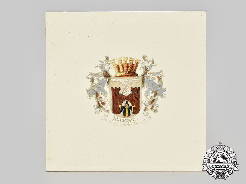 Germany, Third Reich. A Munich Nsdap Capital Commemorative Tile, By Me ...