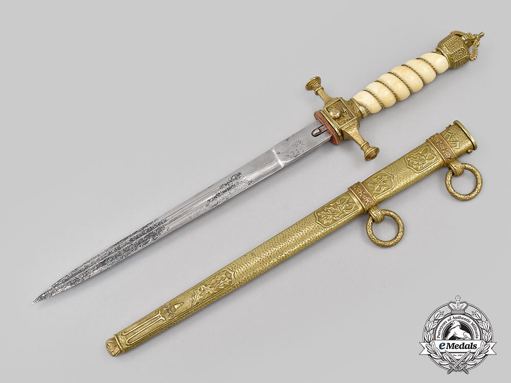 Germany, Imperial. A Rare Navy Officer’s Dagger, With Damascus Blade ...