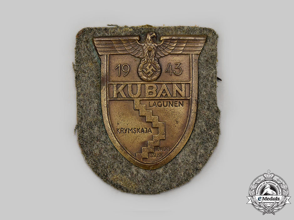Europe-Germany-Third Reich Army Badges-Campaign Shields-Kuban Shield ...