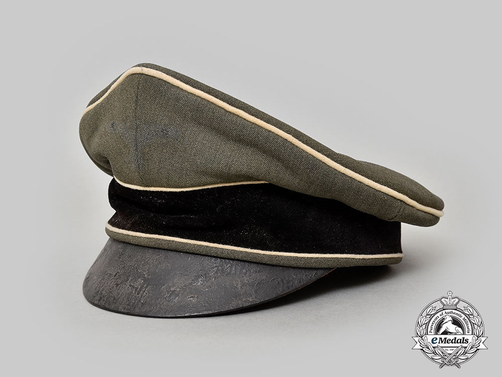 Germany, Ss. A Rare Waffen-Ss Crusher Visor Cap, By August Müller – eMedals