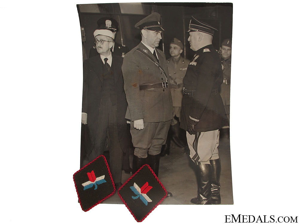Large Photo Of Pavelic & Mussolini & Collar Tabs – eMedals