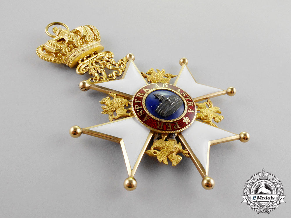 Mecklenburg-Schwerin. The Wendish Crown Order Of The Duke Of Saxony-Al ...