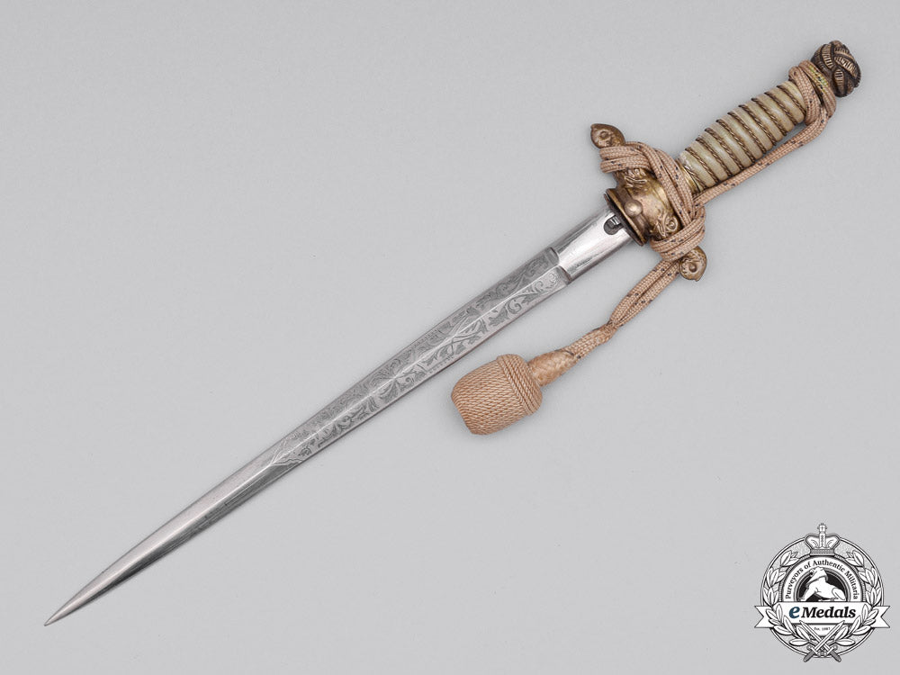 Yugoslavia, Kingdom. A Naval Officer’s Dagger; Etched With Portepee, C ...
