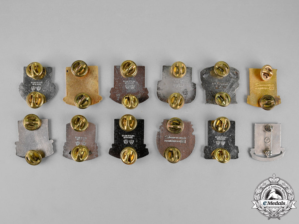 United States. A Lot Of Thirty-Seven Engineer Regiment Insignia Badges ...