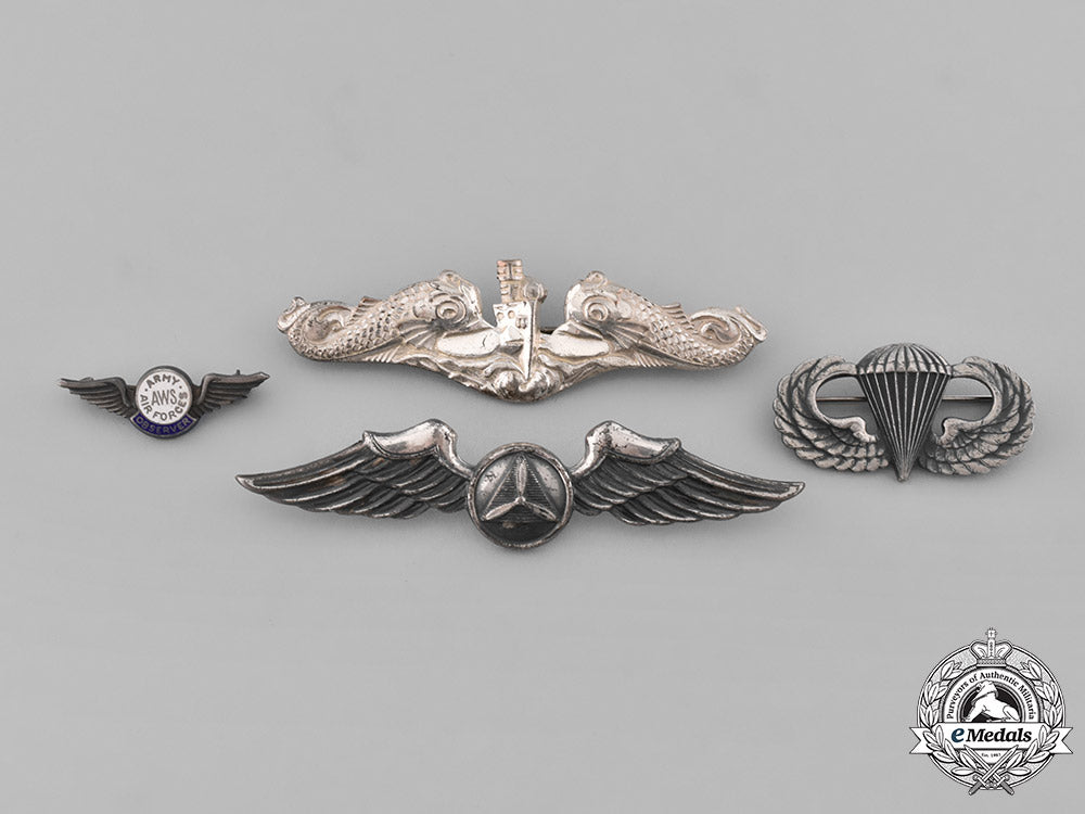 United States. Lot Of Four Badges – eMedals