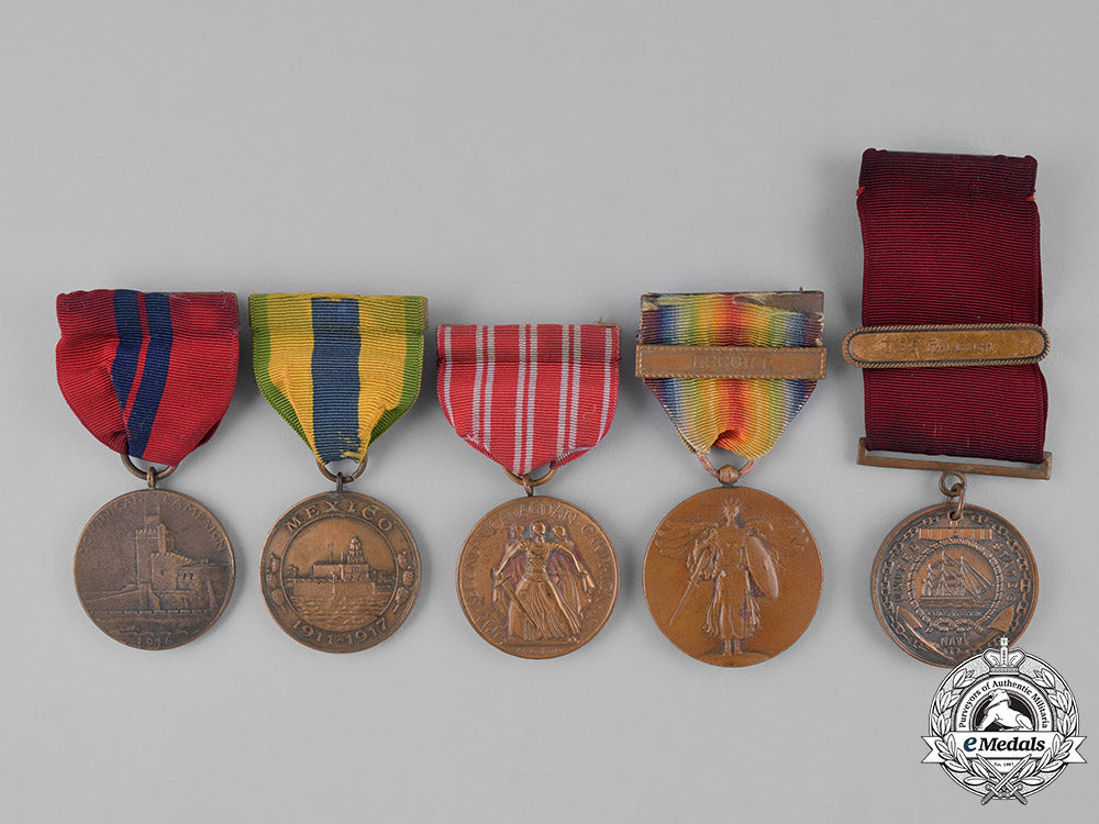 United States. A Naval Campaign Medal Group To Chief Water Tender, Lar ...