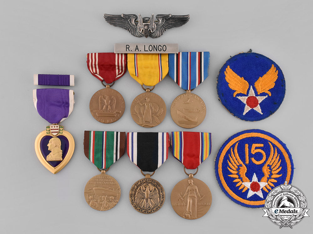 United States. A Purple Heart & Pow Medal Group To Sgt Richard Longo ...