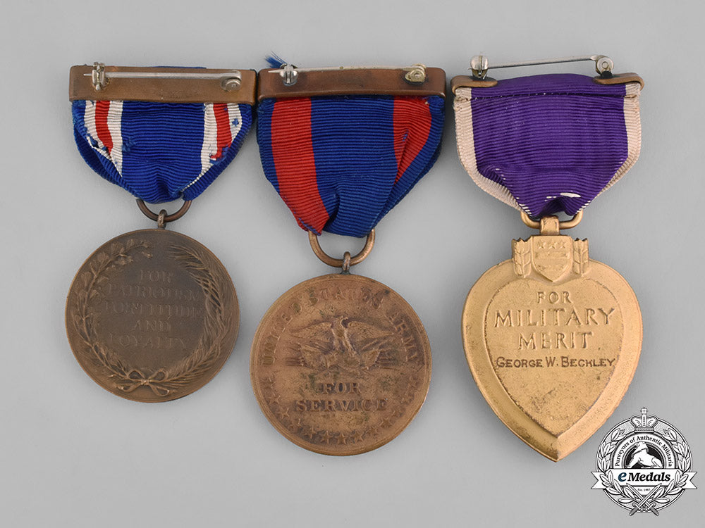 United States. A Purple Heart & Philippines Medal Group To Sgt. George ...
