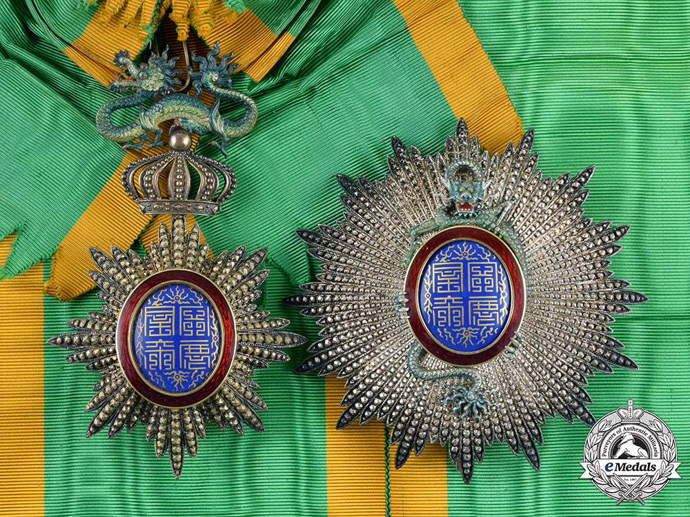 Annam, French Protectorate. An Imperial Order Of The Dragon, Grand Cor ...