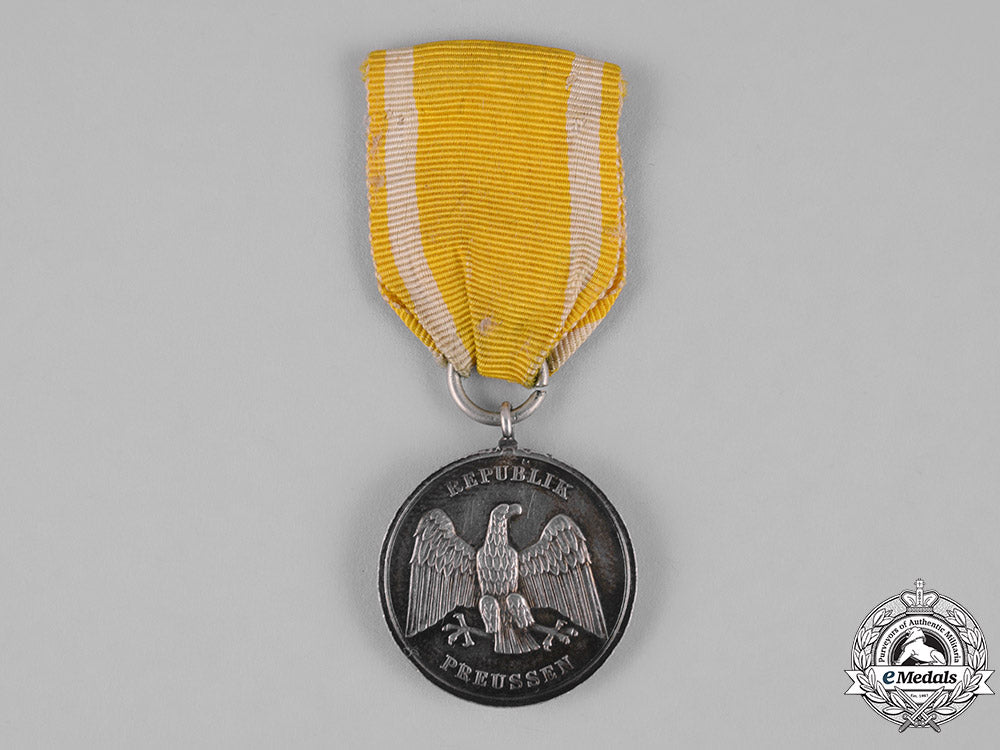 Germany, Weimar Republic. A Prussian State Commemorative Medal For Res ...