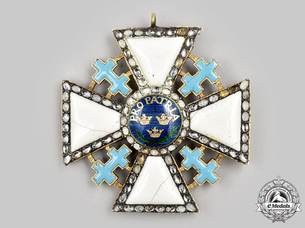 Sweden, Kingdom. A Royal Society Pro Patria, Collar Badge, C.1800 – eMedals