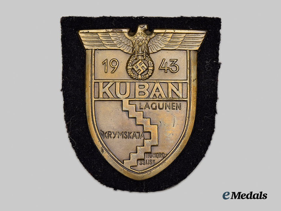 Europe-Germany-Third Reich Army Badges-Campaign Shields-Kuban Shield ...