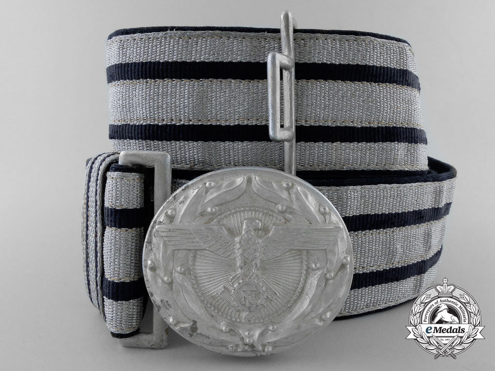 A Rare Technical Emergency Service Officer's Brocade Dress Belt With B ...