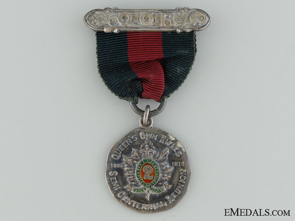 Queen's Own Rifles Semi-Centennial Reunion Medal 1860-1910 – eMedals