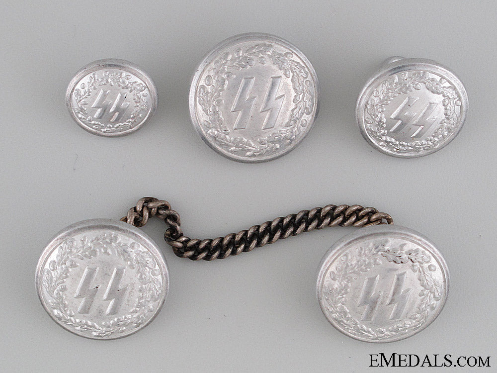 Set Of Ss Buttons For A Formal Tunic – eMedals