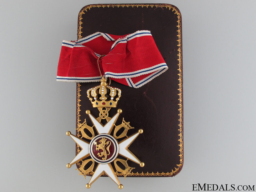 A Royal Norwegian Order Of St. Olav; Commander’s Cross In Gold – eMedals