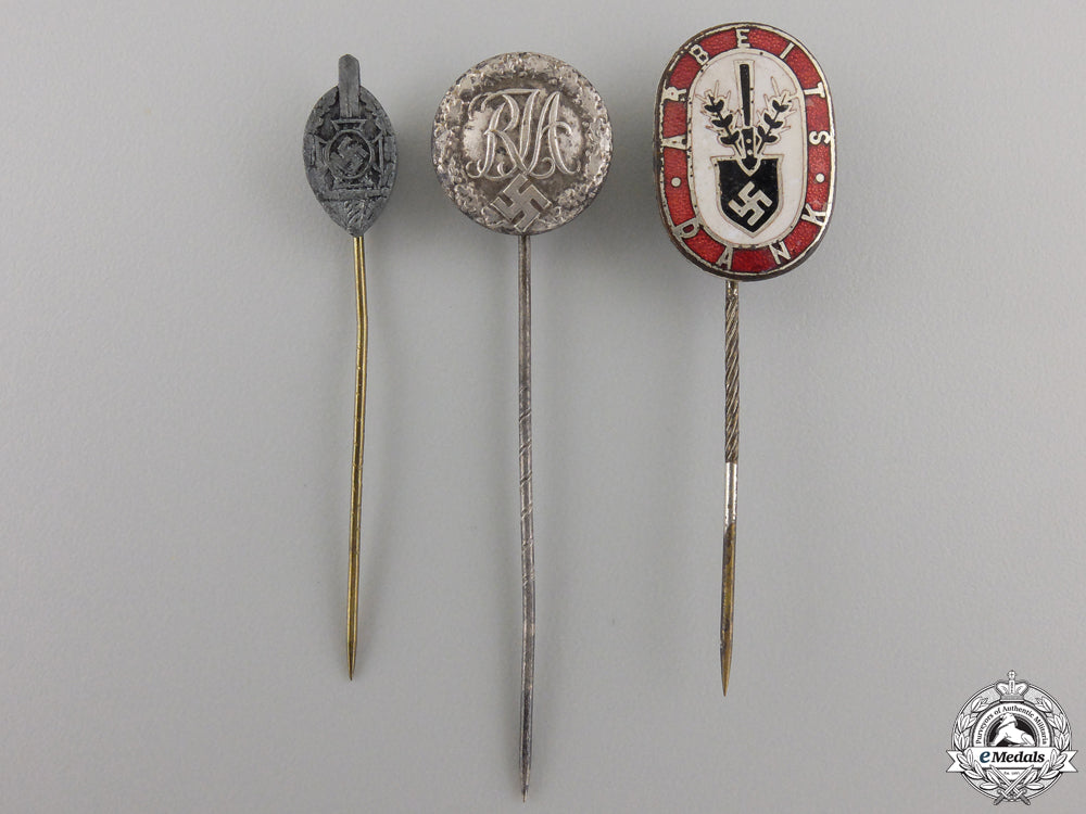 Three Second War Period German Stick Pins – eMedals