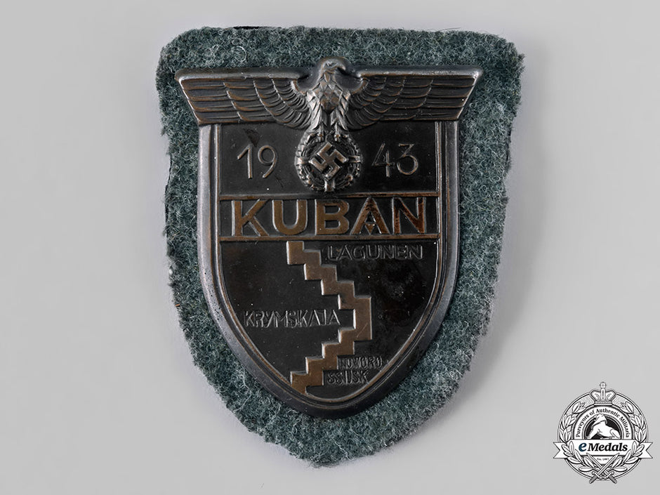 Europe-Germany-Third Reich Army Badges-Campaign Shields-Kuban Shield ...