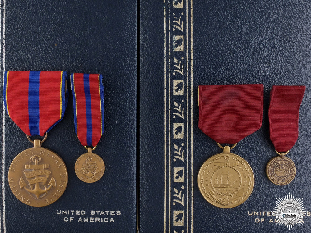 Two American Merit Medals With Case – eMedals