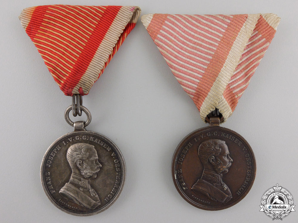 Two Austrian Bravery Medals – eMedals