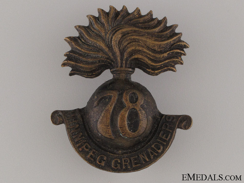 Wwi 78Th Infantry Battalion Cap Badge Cef – eMedals
