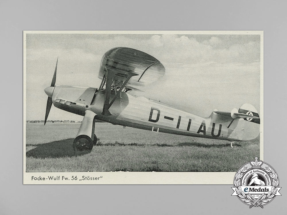 Four Wartime Photos Of The Focke-Wulf Fw. 56 “Stösser" – eMedals